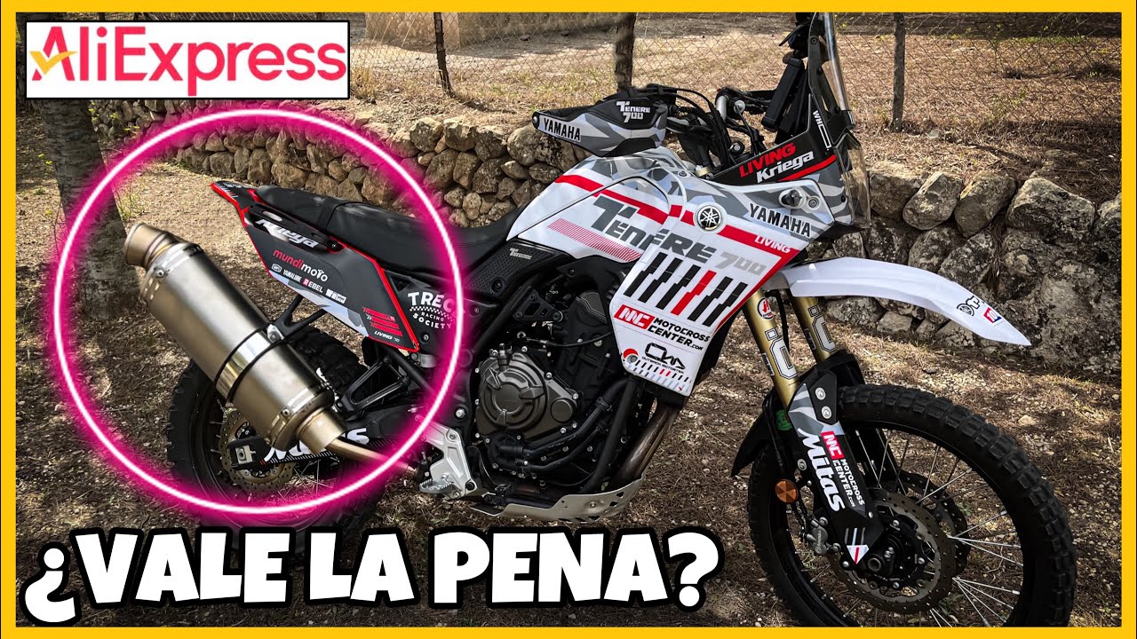 ¡ESCAPE DE ALIEXPRESS PARA YAMAHA TENERE 700! | ¿LO RECOMIENDO? 🤮 - YouTube