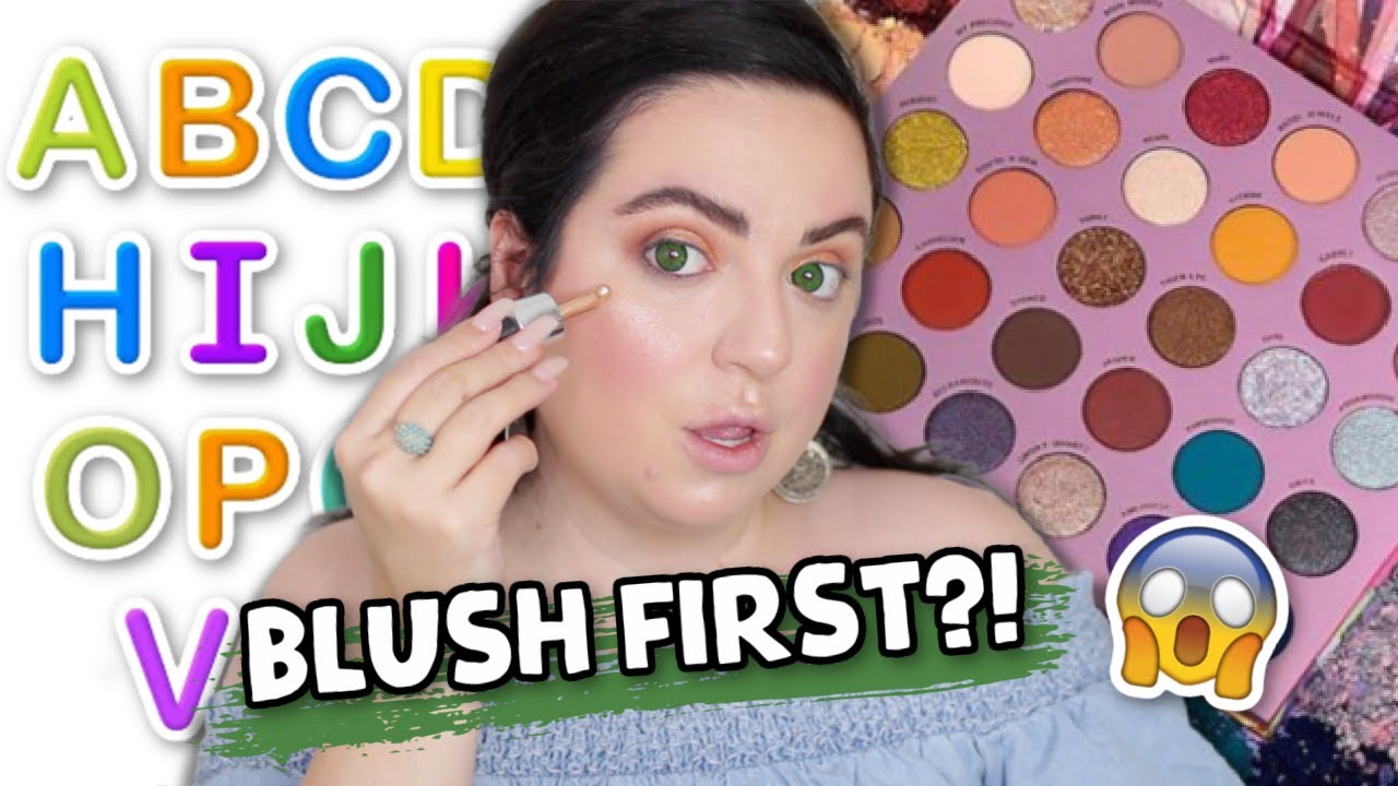 DOING MY MAKEUP IN ALPHABETICAL ORDER | COLLAB - YouTube