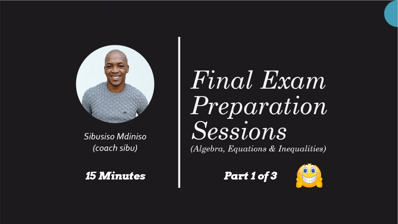 Grade 12 Maths Final Exam Preparation | Algebra, Equations ...