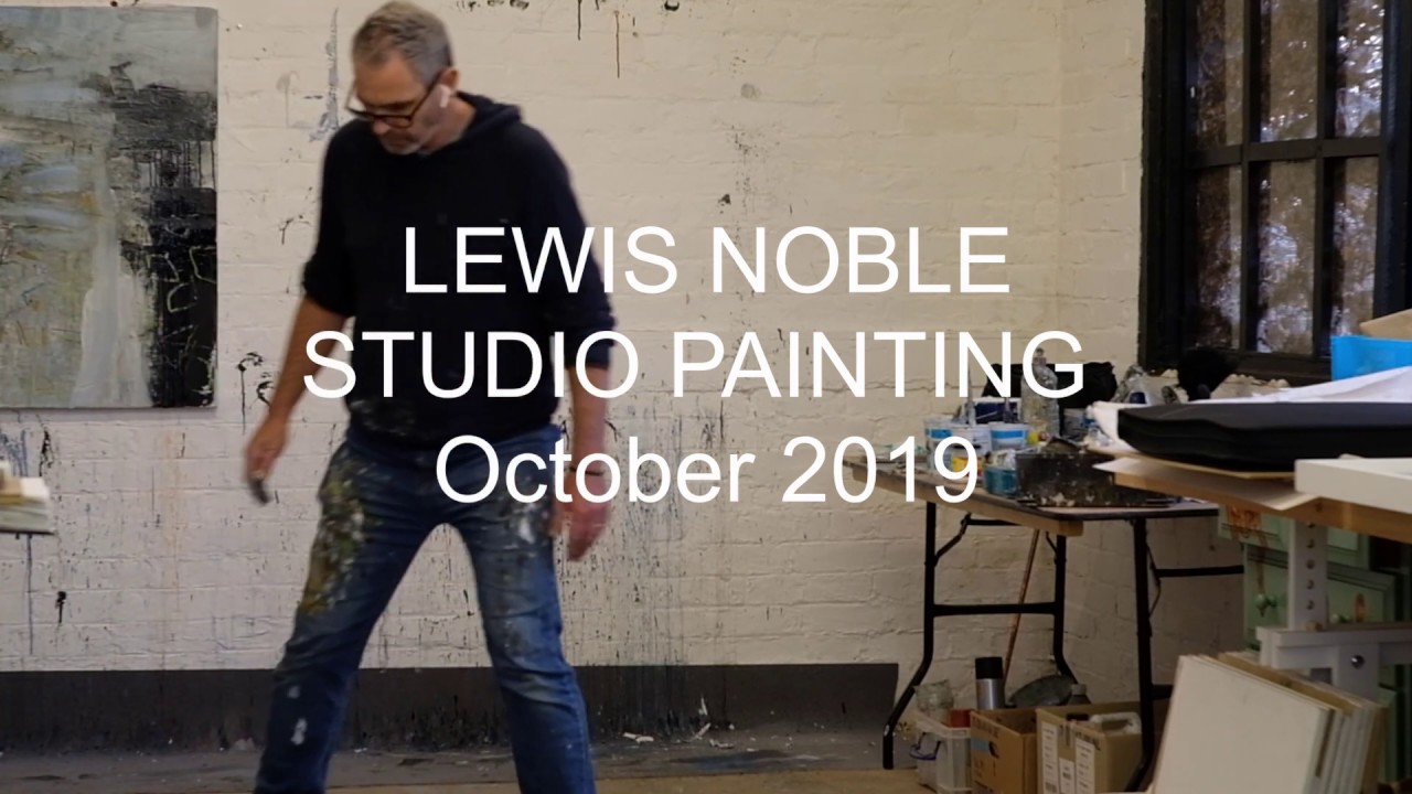 LEWIS NOBLE - Painting on canvas. Studio Oct 2019 - YouTube