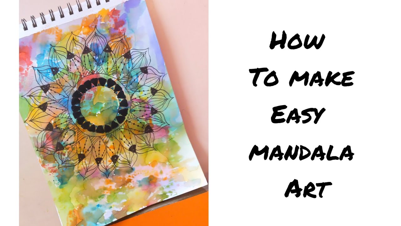 How to make easy Mandala Art|Step by step tutorial| Beginner's easy art ...