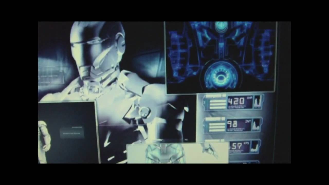 Iron Man Tony Stark's workstation - YouTube