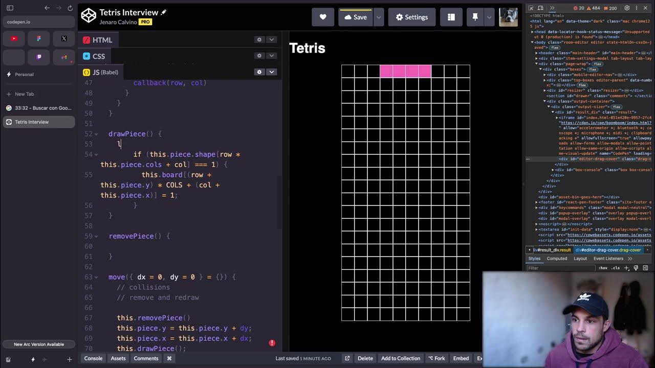 React Tetris in 45 minutes - YouTube