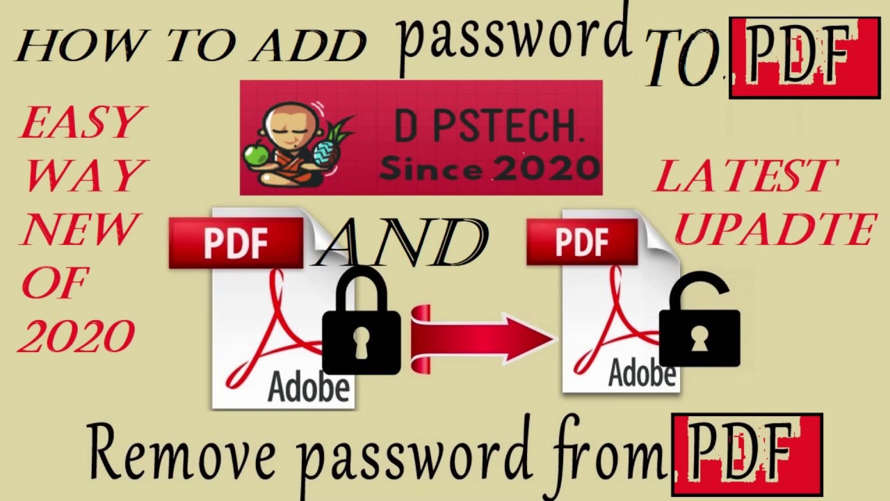 HOW TO ADD PASSWORD TO PDF AND REMOVE PASSWORD FROM ANY PDF Vikash how-to-add-password-to-pdf-and-remove-password-from-any-pdf-vikash