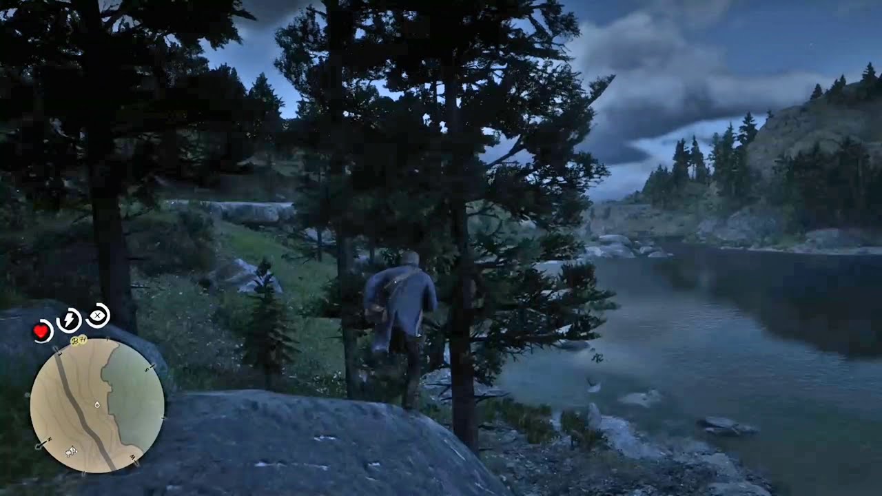 RDR2: Arthur shows off his dance skills on a cliff - YouTube