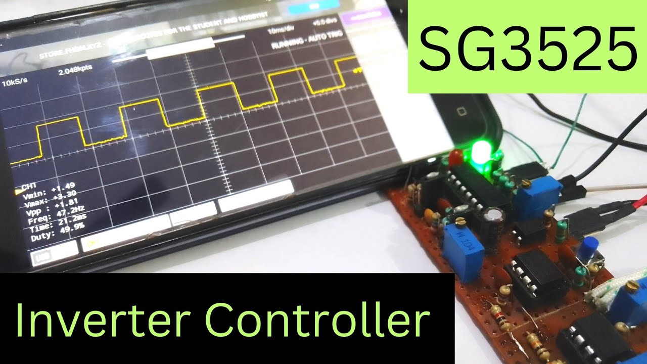 Sg3525 Lm358 Pwm Controller For Inverter 50hz To 500khz Inverter Youtube