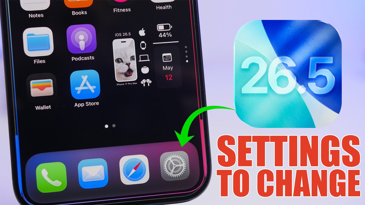 iOS 26.5 - 10 Settings You NEED to Change Immediately ! - YouTube