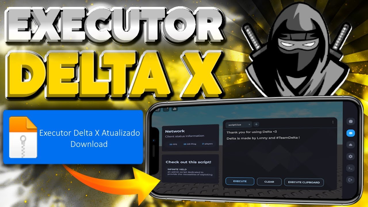 ATUALIZADO! EXECUTOR DELTA X Celular e PC (100% UNC) - Script Roblox ...