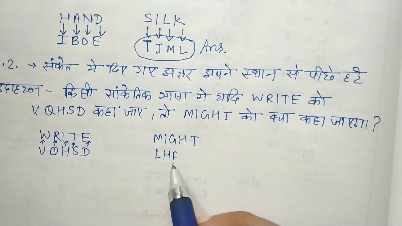 Basic Reasoning Coding And Decoding Test Part 2 Youtube