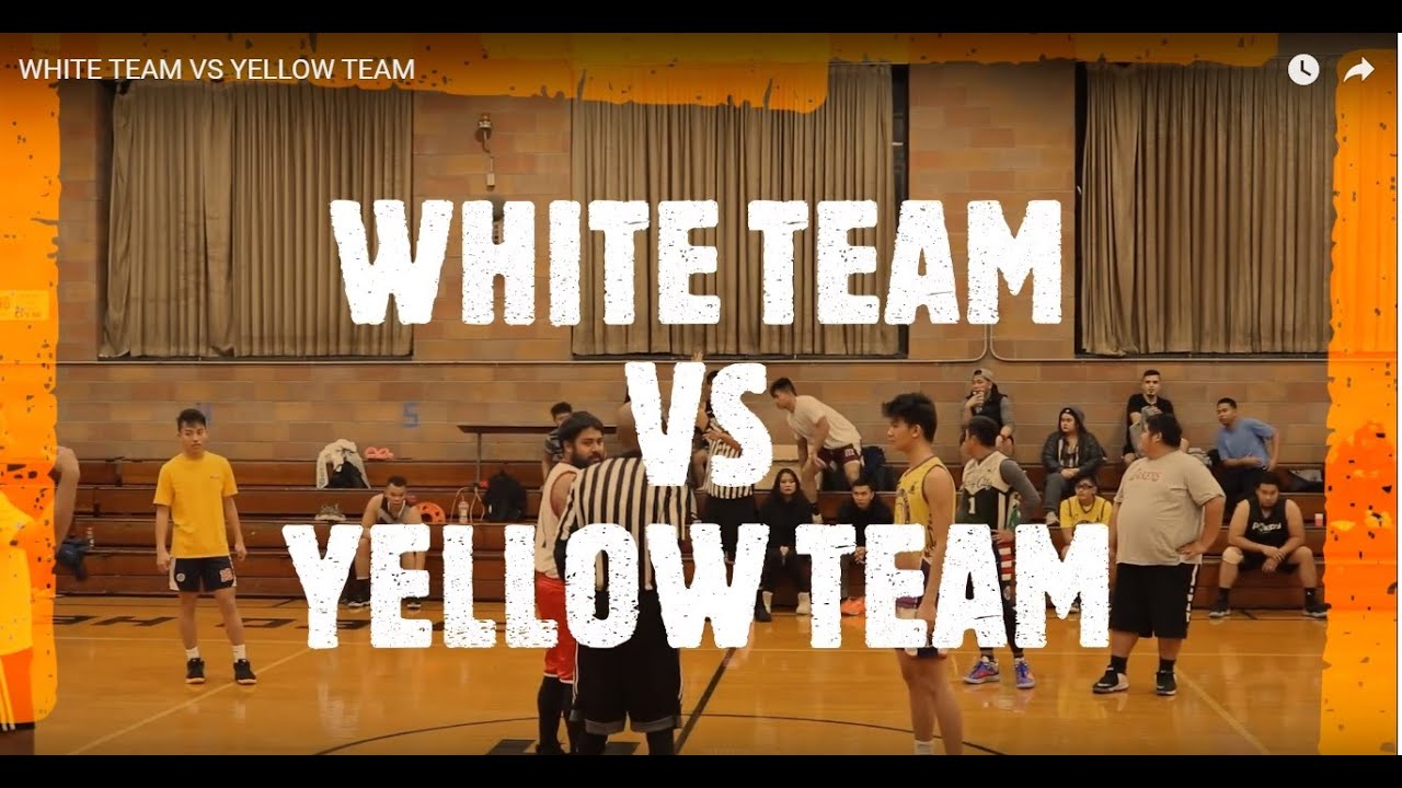 WHITE TEAM VS YELLOW TEAM - YouTube