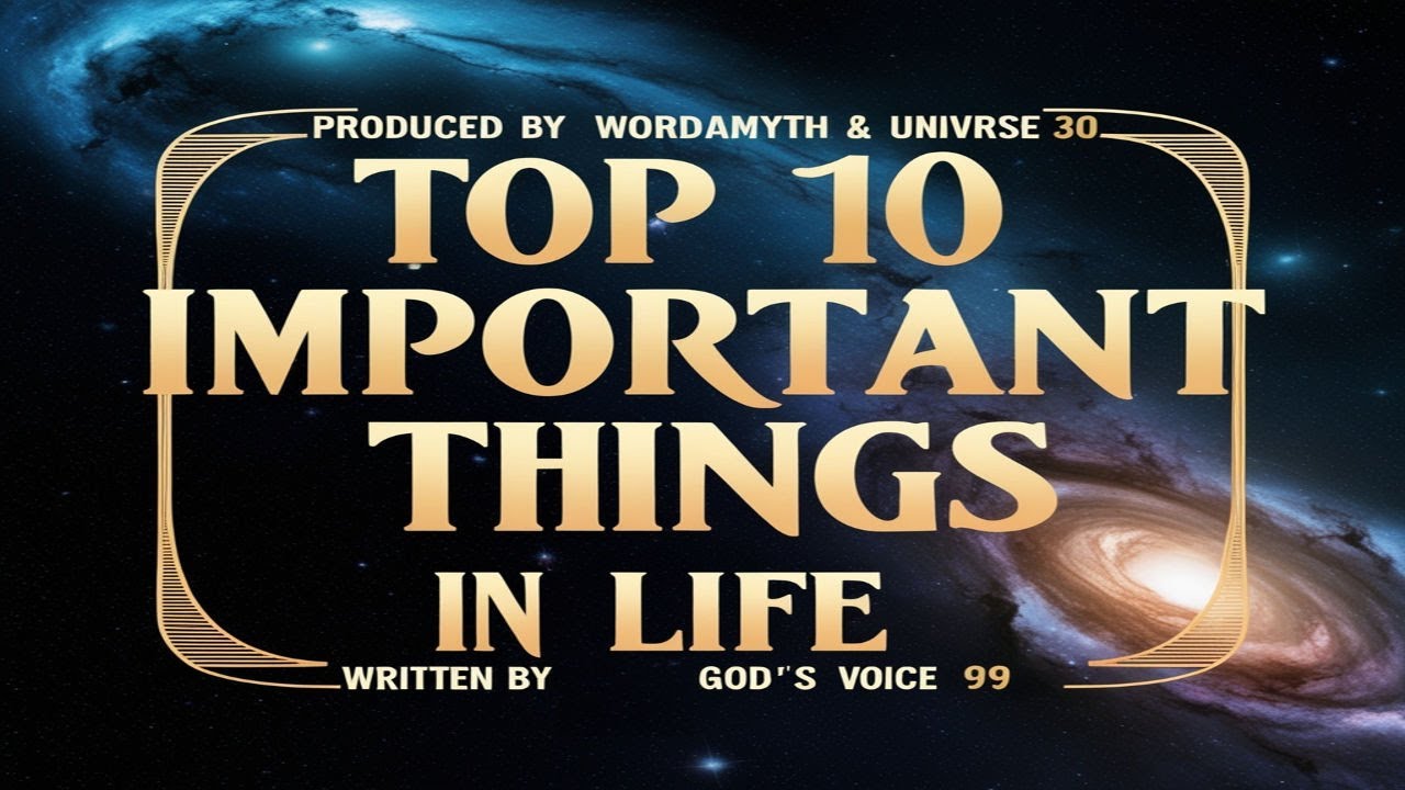 Top 10 Most Important Things In Life - (WordAMyth, God's Voice 99 ...
