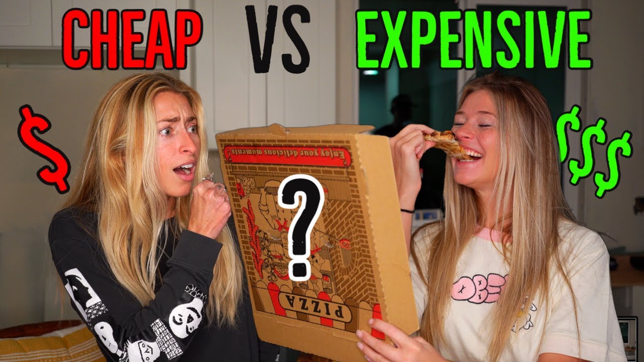 GUESSING CHEAP VS EXPENSIVE FOOD ITEMS ! - YouTube