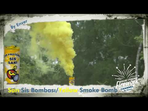 Sarı Sis Bombası. Yellow Smoke bomb.