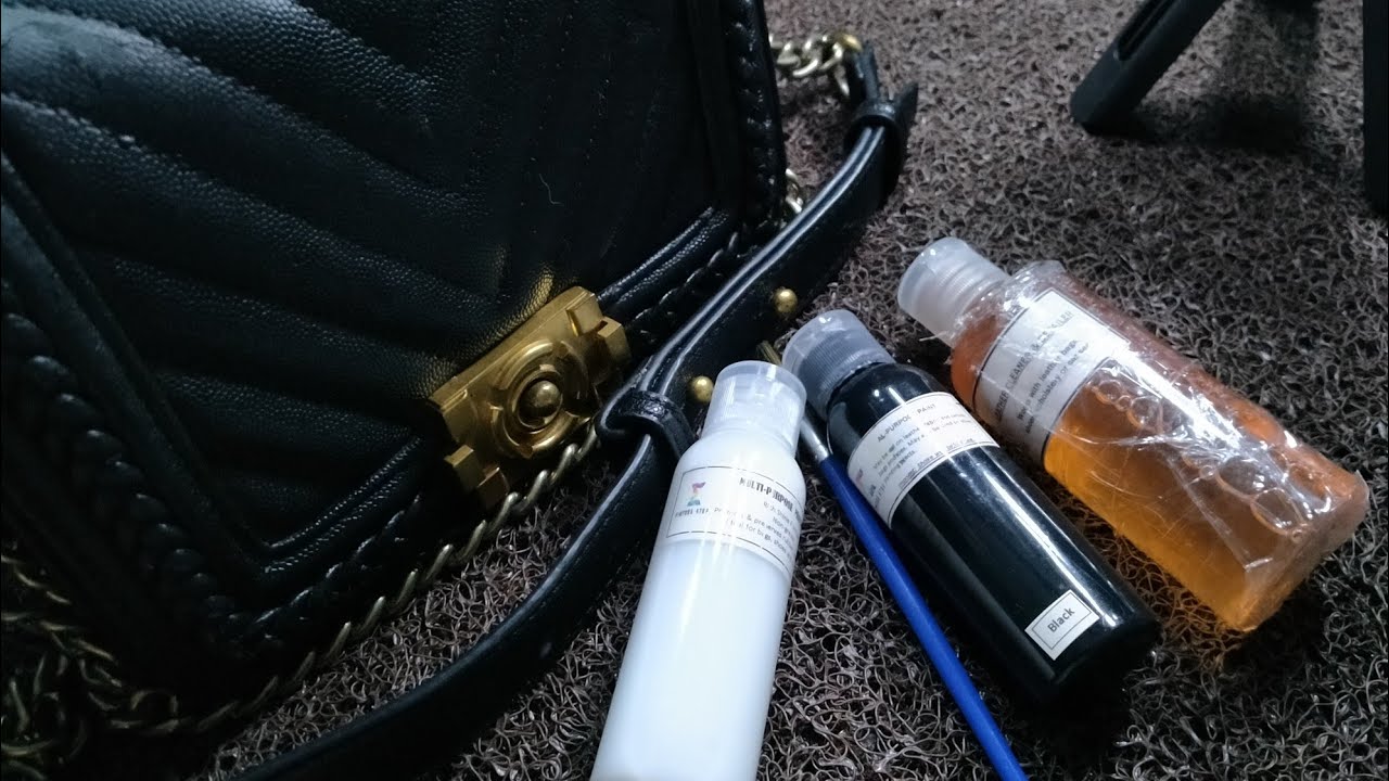 DIY how to restore cracked leather bag - YouTube