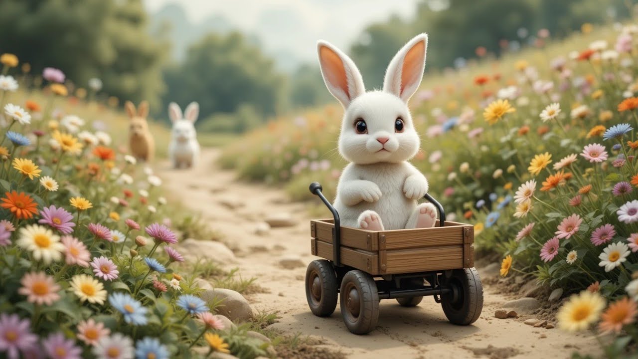 Bunny's Bumpy Wagon Song for Kids | Fun Animal Ride & Learning Rhyme ...