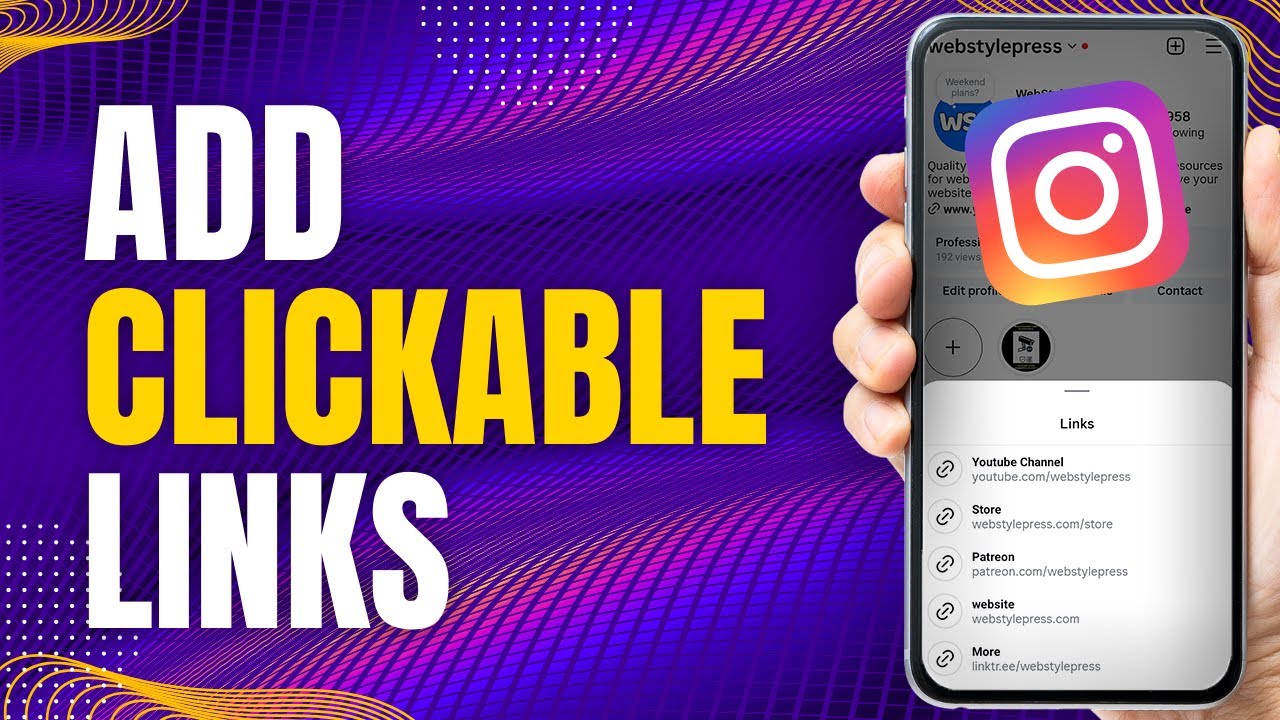 How To Add Clickable Links On Instagram [2 Methods] - YouTube