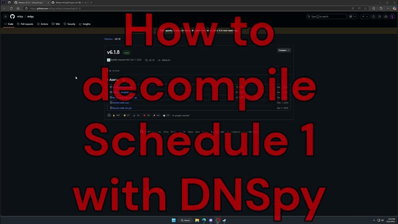 How to Decompile Schedule 1 with DNSpy - YouTube