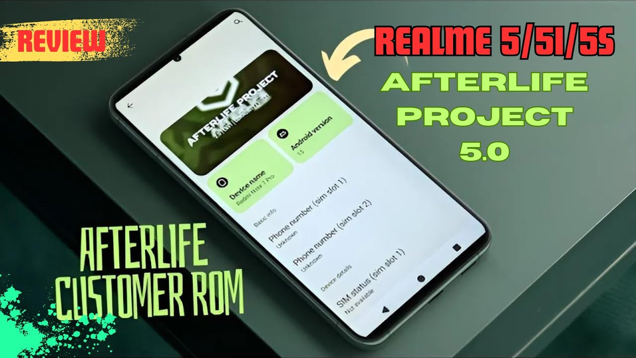 Afterlife project 5.0 | custom rom for realme 5/5i/5s | #r5x - YouTube