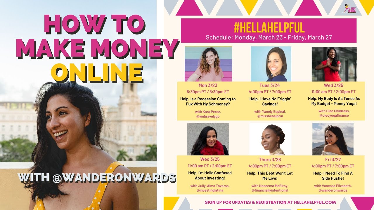 Hella Helpful: How to Make Money Online (Live Webinar) - YouTube
