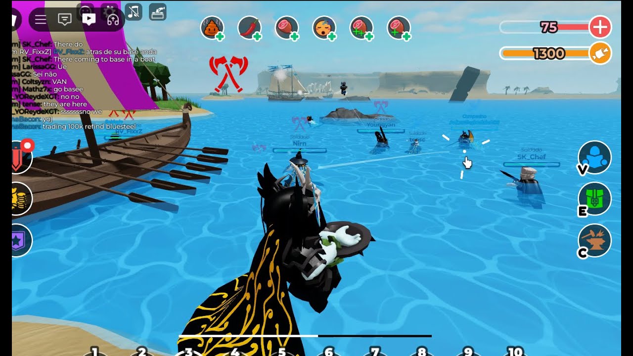7x, RV, VK vs GC (5 Clans) 11-1 | Roblox The Survival Game - YouTube