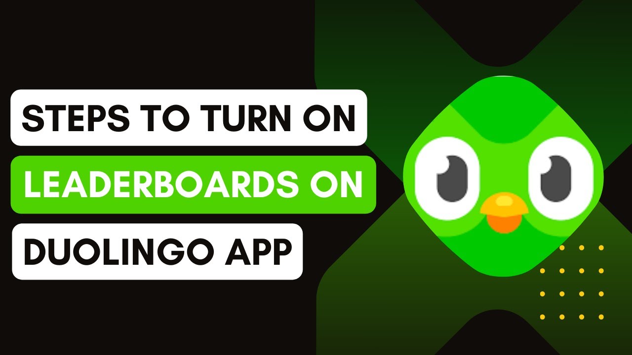 How To Turn On Leaderboards On Duolingo Language Lessons App - YouTube