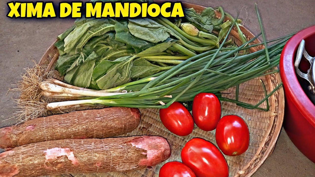 XIMA DE MANDIOCA COM FOLHAS DE ABOBÓRA COM QUIABO ALMOÇO - YouTube