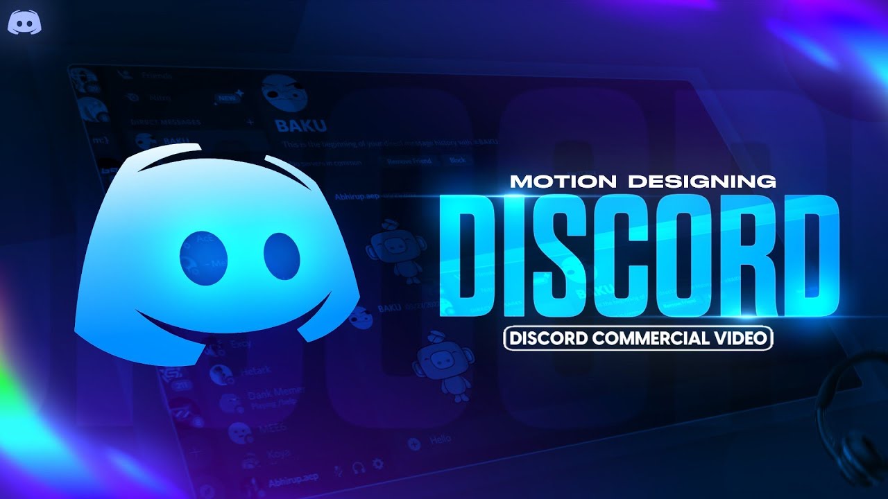 Discord Commercial Video || Practice Work || Motion Designing || After ...