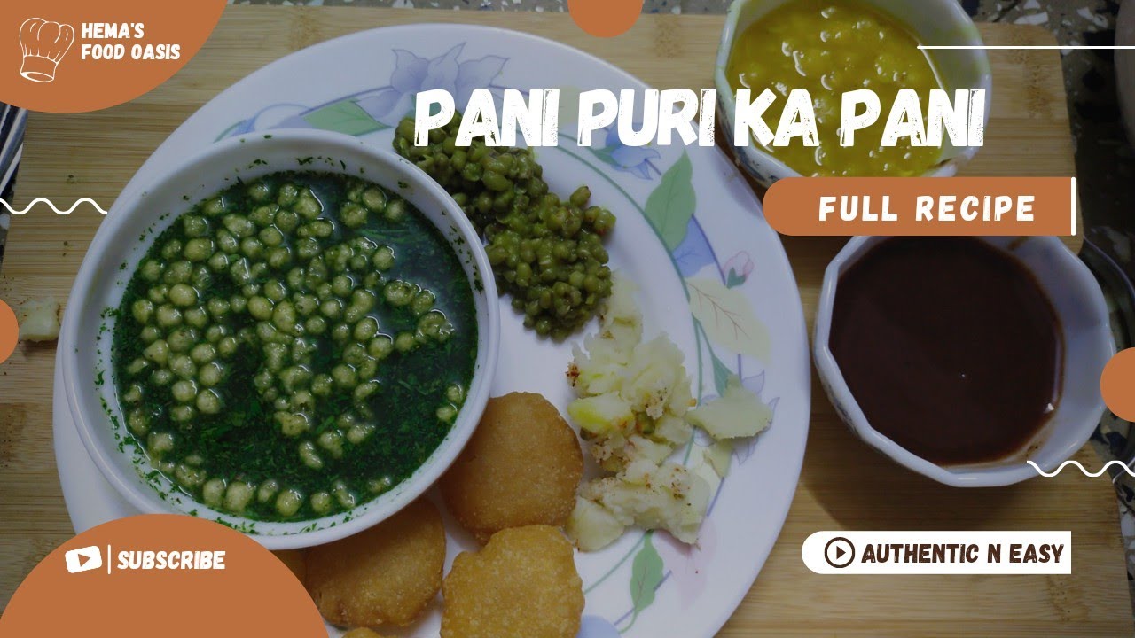 Pani Puri | Pani Recipe ( Tasty ) - YouTube
