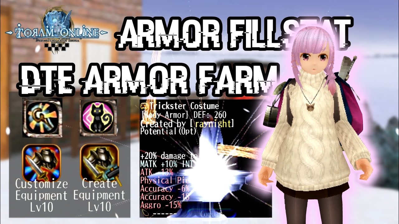 Fillstat Armor DTE | Toram Online - YouTube