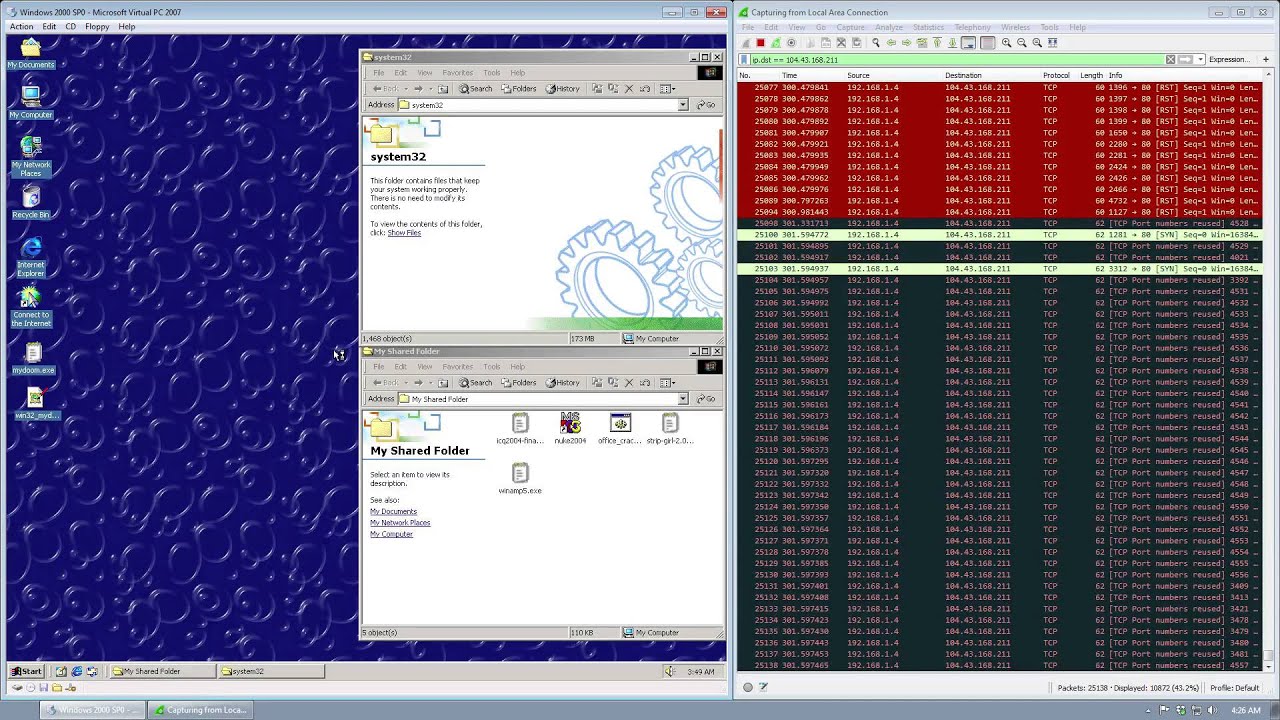 Email-Worm.Win32.Mydoom.A - YouTube