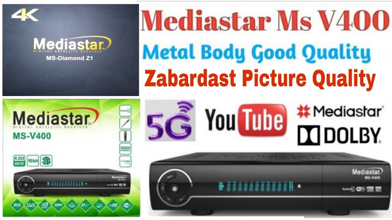 Mediastar MS V400 Best Receiver Unboxing - YouTube