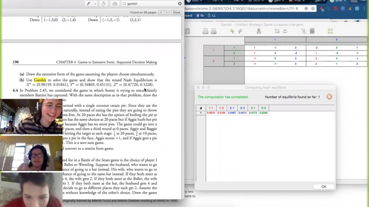 Game Theory - Gambit Introduction, Optimal Markets, & ENS - YouTube
