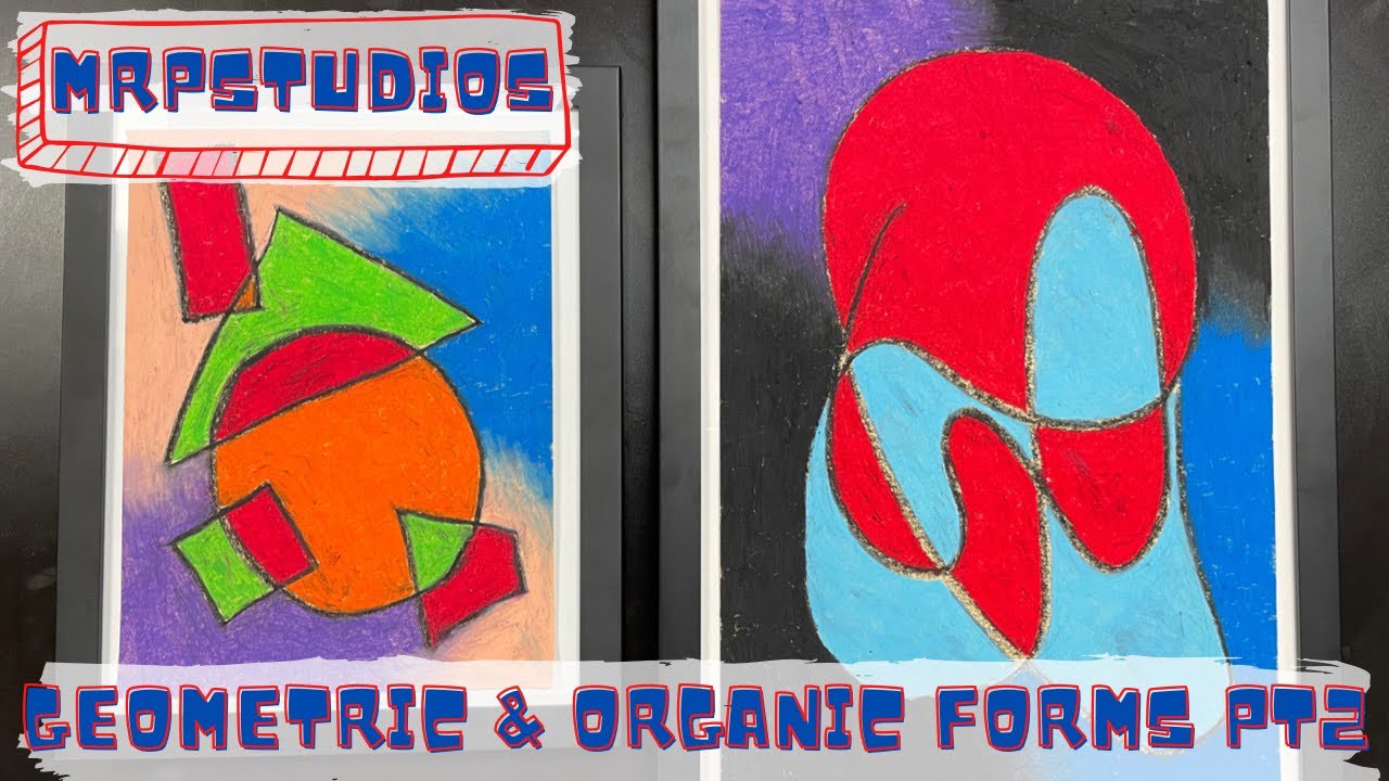 Art Lessons For Kids: Geometric & Organic Forms Pt 2 (all grades) - YouTube
