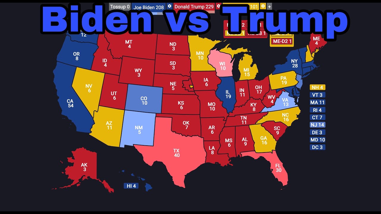 Joe Biden vs Donald Trump, 2024 Election Prediction (December 2021 ...
