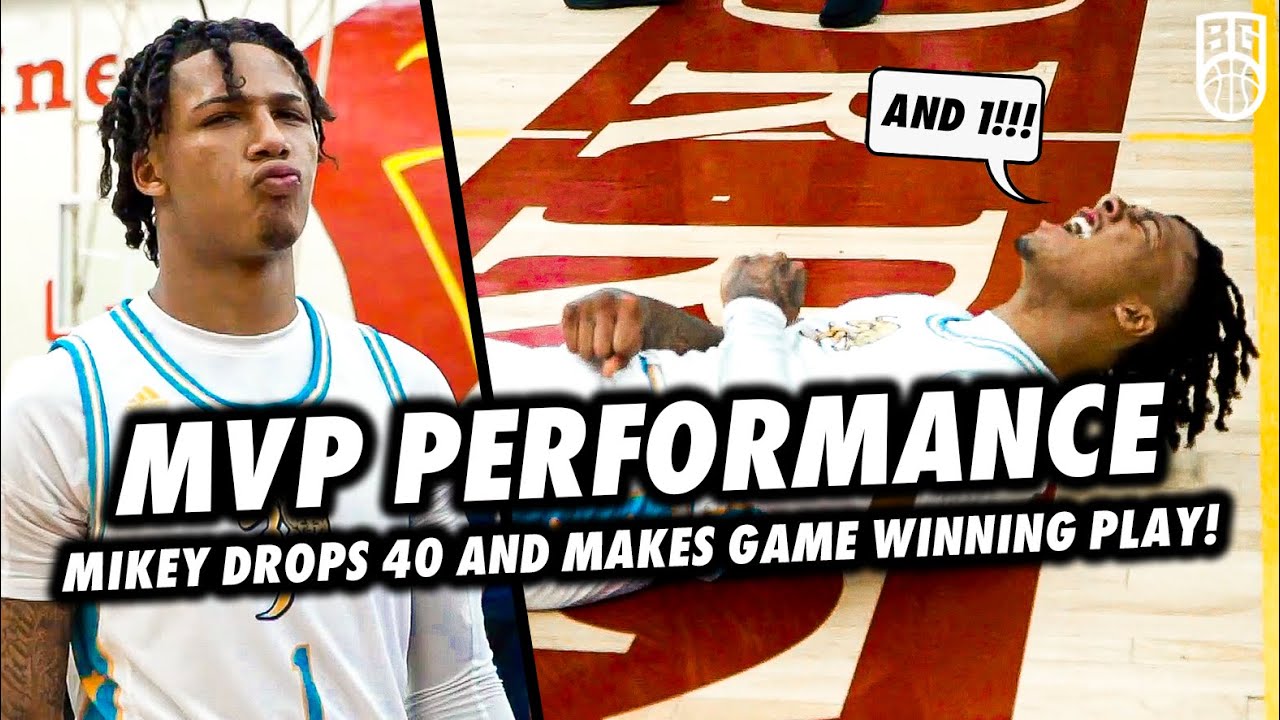 MIKEY WILLIAMS WINS MVP AFTER DROPPING 40! 😱 - YouTube