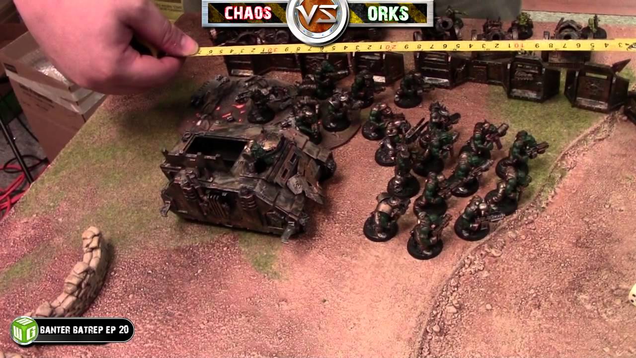 Chaos Vs Orks Warhammer 40k Battle Report - Banter Batrep Ep 23 - YouTube