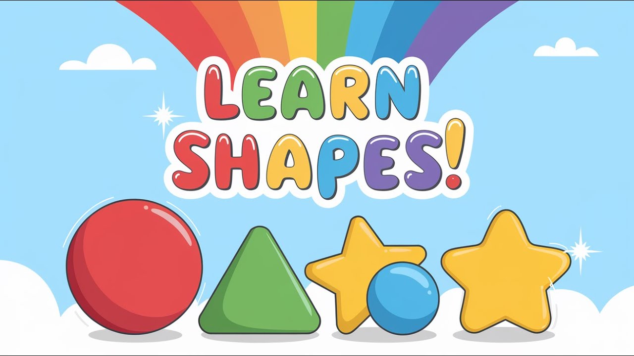 🎶 Fun Shape Song for Kids | Learn 2D & 3D Shapes | Preschool Learning ...