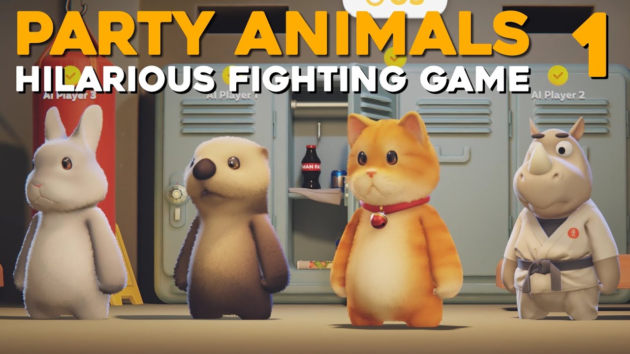 Hilarious Fighting Game - Party Animals - Part 1 - YouTube