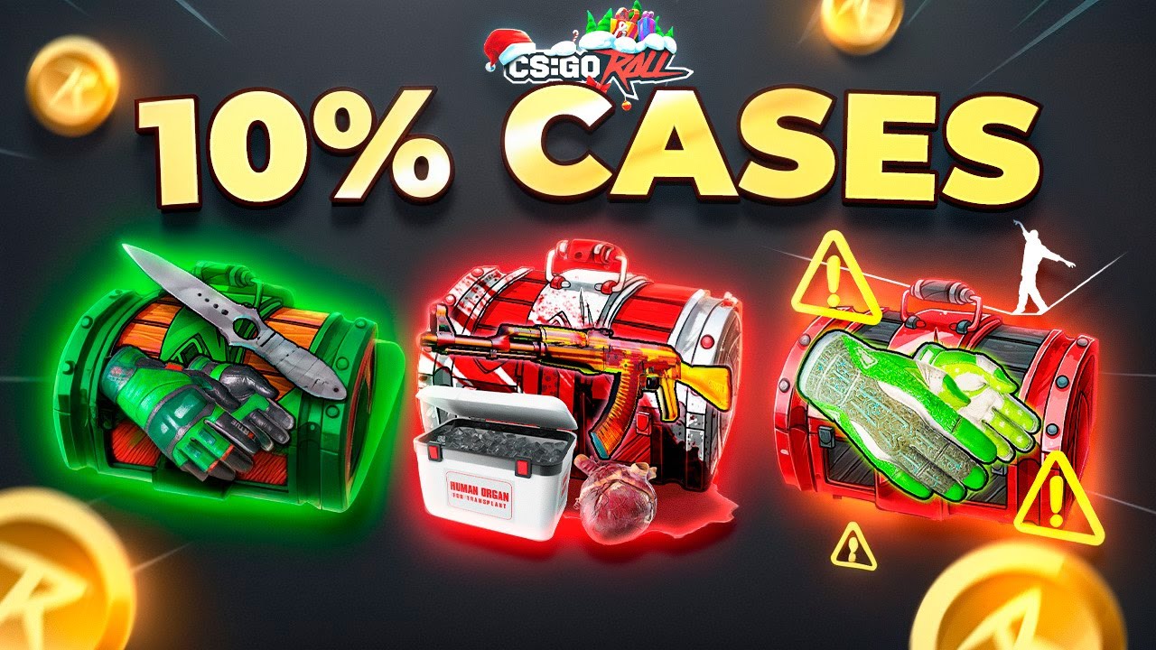 👑 KING OF 10% CASES ON CSGOROLL! - YouTube