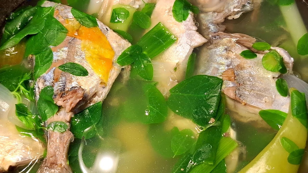 Tinolang Isda (Kutob) na may malunggay at tanglad | Bisaya style - YouTube