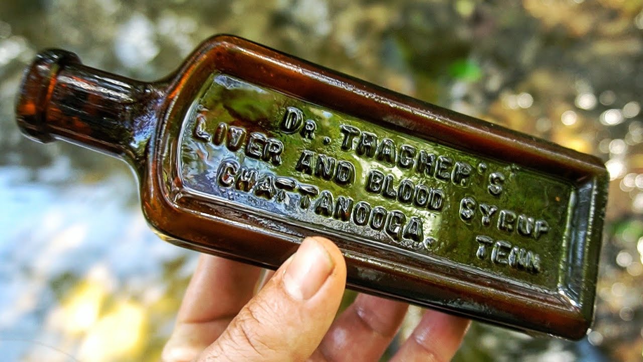 BLOOD and LIVER SYRUP?! Antique Bottle Hunting Yields Strange & Unusual ...
