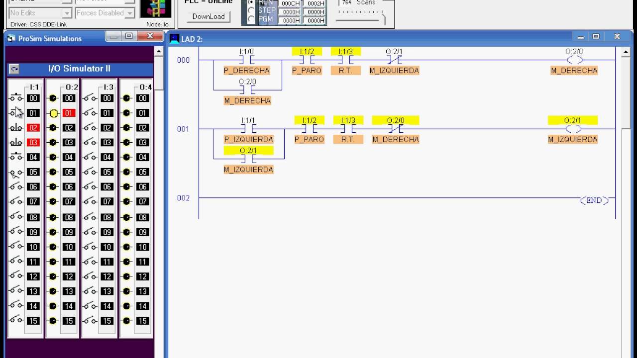 INVERSION DE GIRO DE UN MOTOR TRIFASICO EN LOGIXPRO (ENCLAVAMIENTO) - YouTube