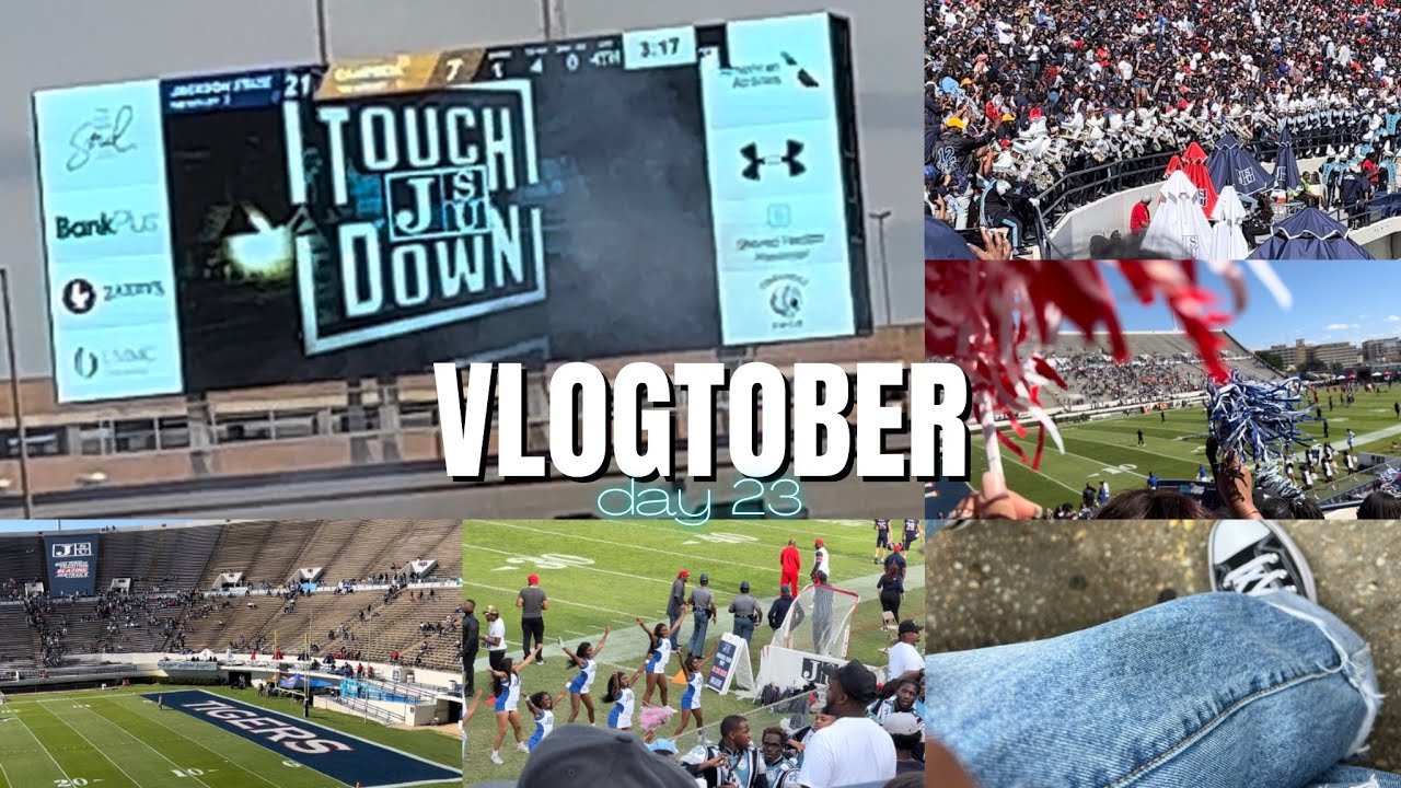 VLOGTOBER DAY 23 | JACKSON STATE UNIVERSITY HOMECOMING GAME 2022 - YouTube