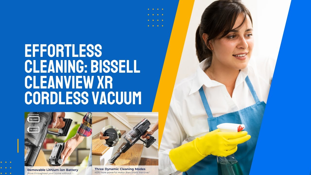 Effortless Cleaning: BISSELL CleanView XR Cordless Vacuum - YouTube