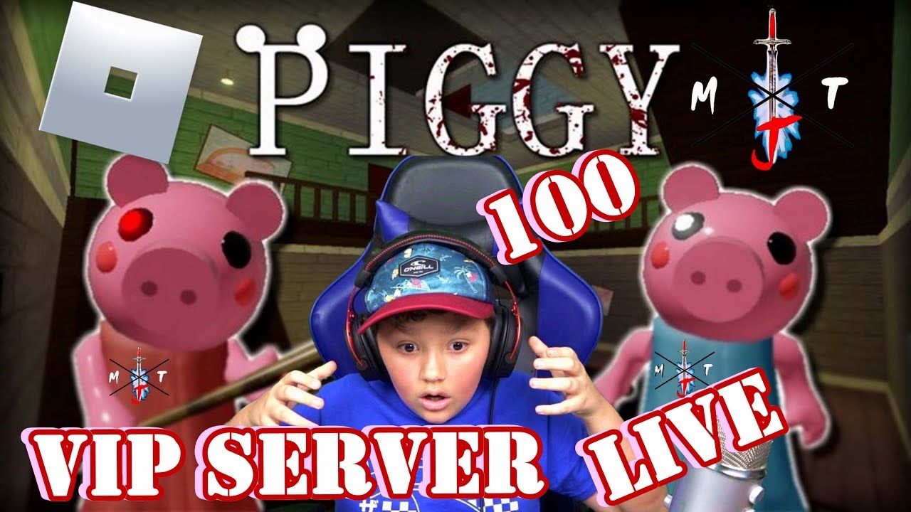 🍩 LIVE Roblox Piggy 100 up to 100 players! Peppa Pig VIP Server Fans w ...