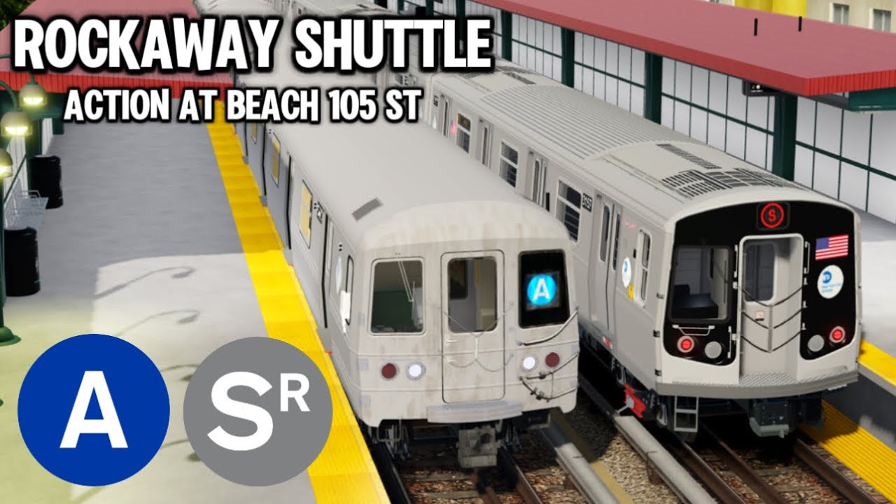 MTA ROBLOX - Rockaway Shuttle (A/S) Action at Beach 105 St - YouTube