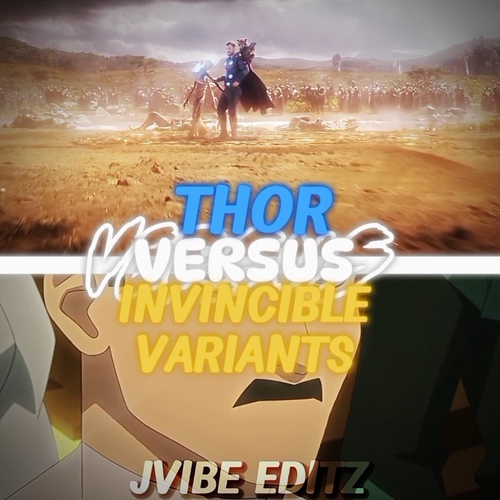 THOR (MARVEL) VS INVINCIBLE VARIANTS|EDIT| - YouTube