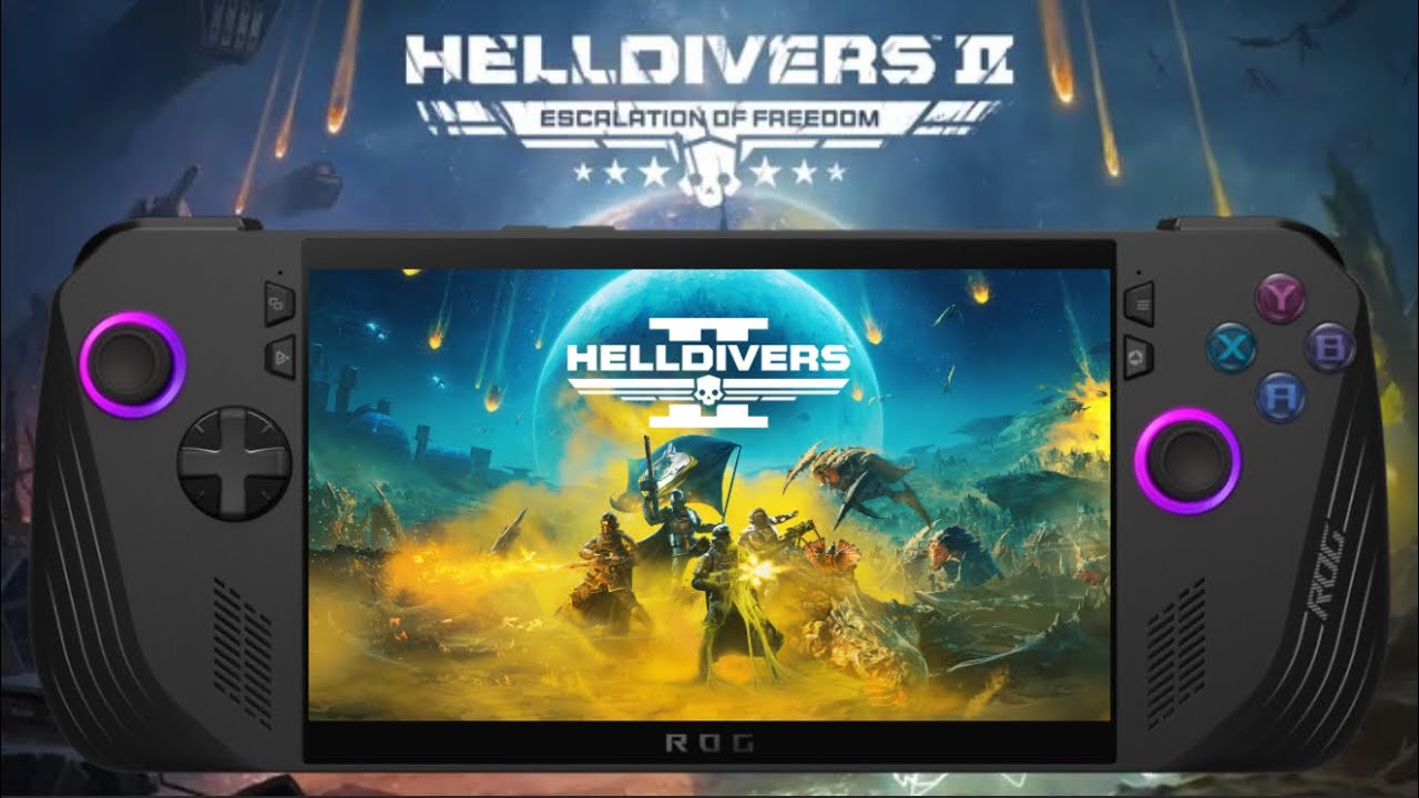 ROG Ally X | Helldivers 2 | AFMF 2.1 Smooth Gameplay - YouTube