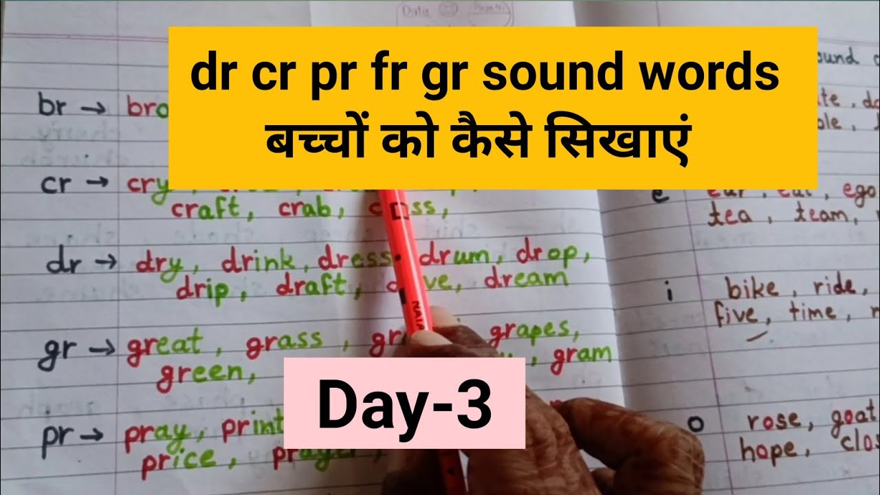 Consonant Blends Br Cr Dr Fr Gr Pr Tr - Phonics for Kids - YouTube