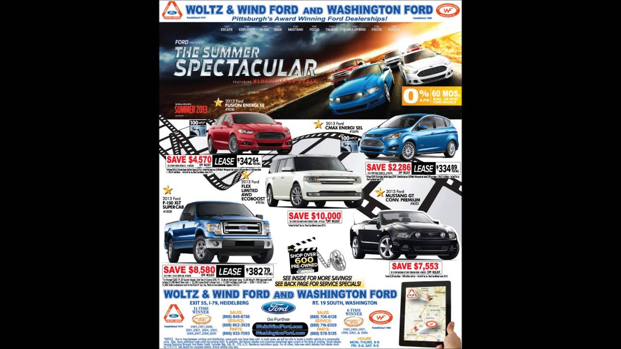 Woltz & Wind Ford and Washington Ford Summer Spectacular - YouTube